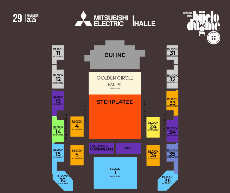 BIJELO DUGME – Mitsubishi Electric Halle – Düsseldorf – 29.11.2025 ...